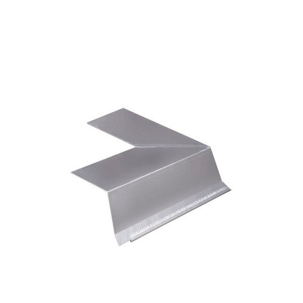 Tagfod 80mm hjørne udvendigt 0,6x80x225 Blank alu — BLIKSHOP.DK