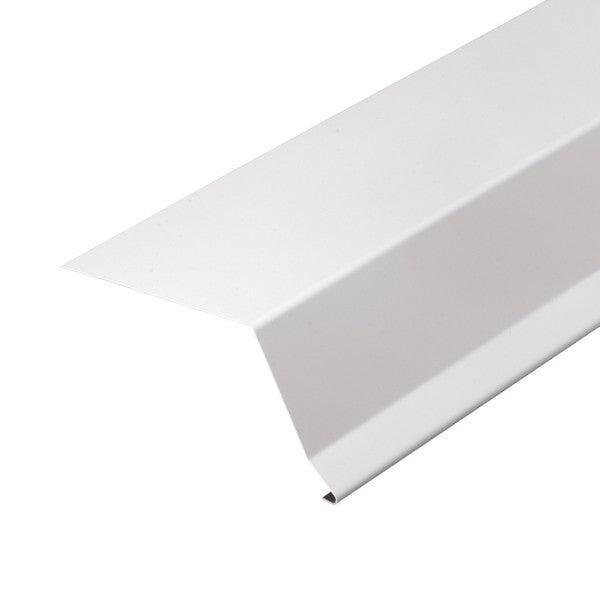 Tagfod 80 mm u/asfalt HVID alu 50x80x1000 mm — BLIKSHOP.DK