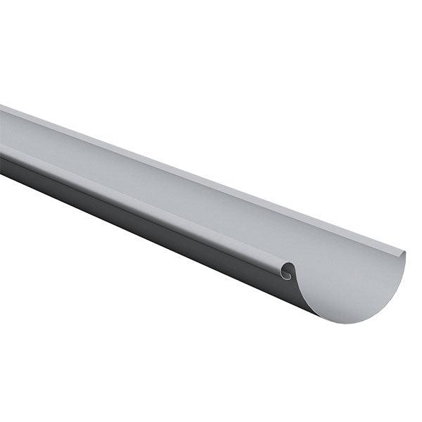 Lindab Rainline tagrende 125 mm 3 meter Stålmetallic — BLIKSHOP.DK