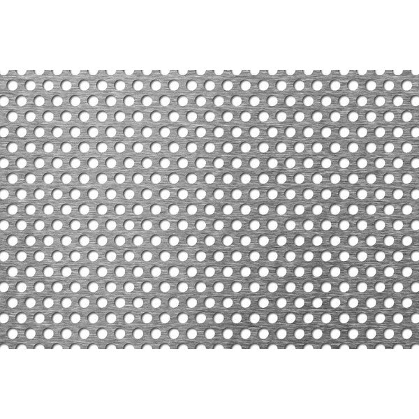 Perforeret Aluminium plade 1x1500x3000 mm runde huller — BLIKSHOP.DK