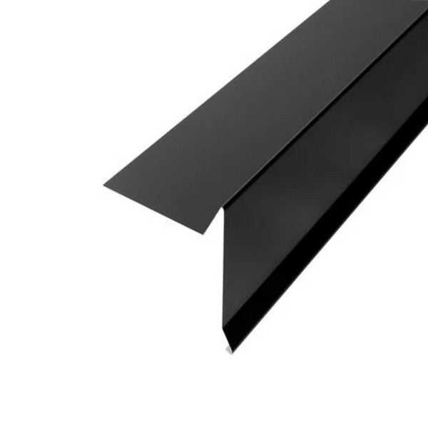 Vindskede 100 mm u/asfalt SORT alu 1000 mm — BLIKSHOP.DK
